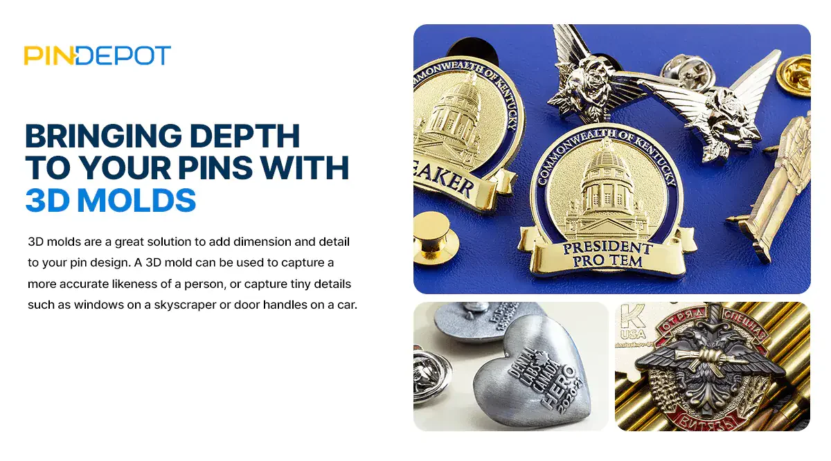 Bringing Depth to Your Pins With 3d Molds – Pin Depot
